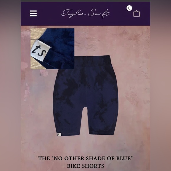 Taylor Swift | Shorts | Official Taylor Swift Navy Blue Tie Dye Bike ...